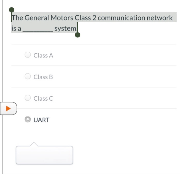 Solved The General Motors Class 2 communication network | Chegg.com