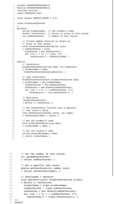 Solved a. Separate into three files b. Implement the assign | Chegg.com