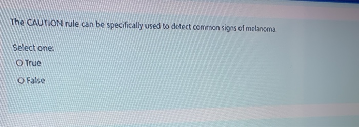 Solved The CAUTION rule can be specifically used to detect | Chegg.com