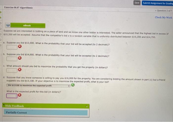 Solved Save Submit Assignment For Grading Exercise 06 07