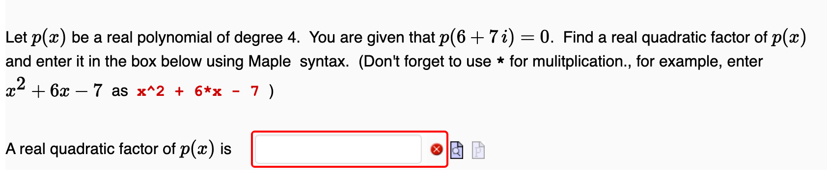 Let p(x) ﻿be a real polynomial of degree 4. ﻿You are | Chegg.com