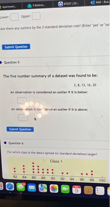 Solved Are there any outliers by the 2-standard deviation | Chegg.com