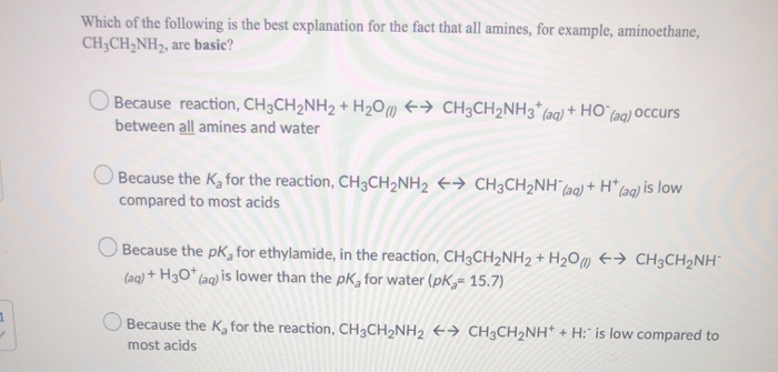 Solved Which of the following is the best explanation for | Chegg.com