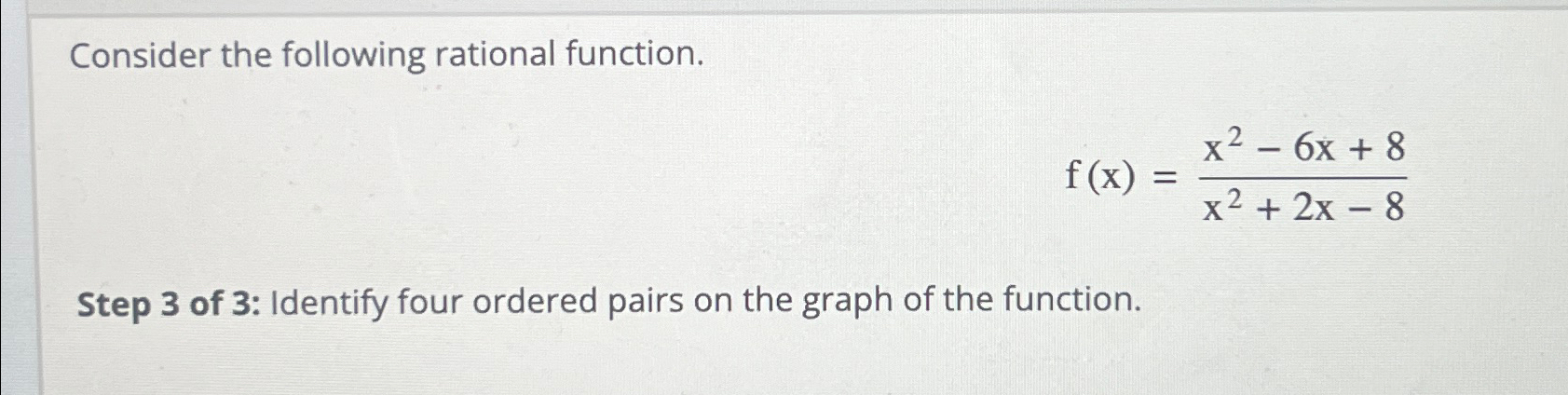 Solved Consider the following rational | Chegg.com