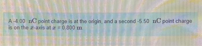Solved A - −4.00nC point charge is at the origin, and a | Chegg.com