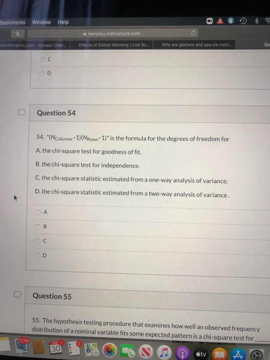Solved Bookmarks Window Help templeu.instructure.com | Chegg.com