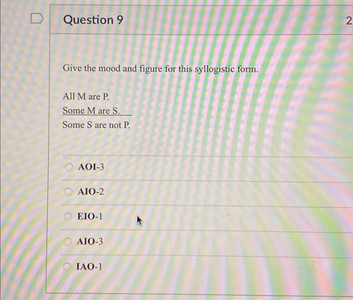 Question 9 Give the mood and figure for this | Chegg.com