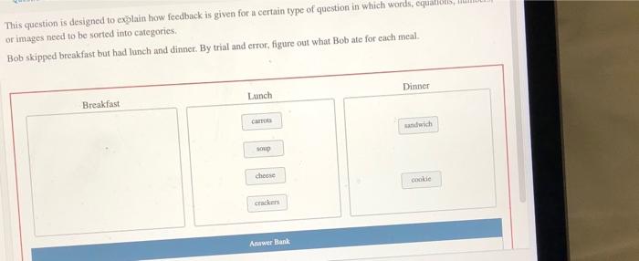Solved This question is designed to exõlain how feedback is | Chegg.com
