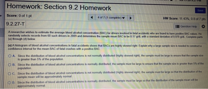 Solved Homework Section 9 2 Homework Save W Score 0 Of 1