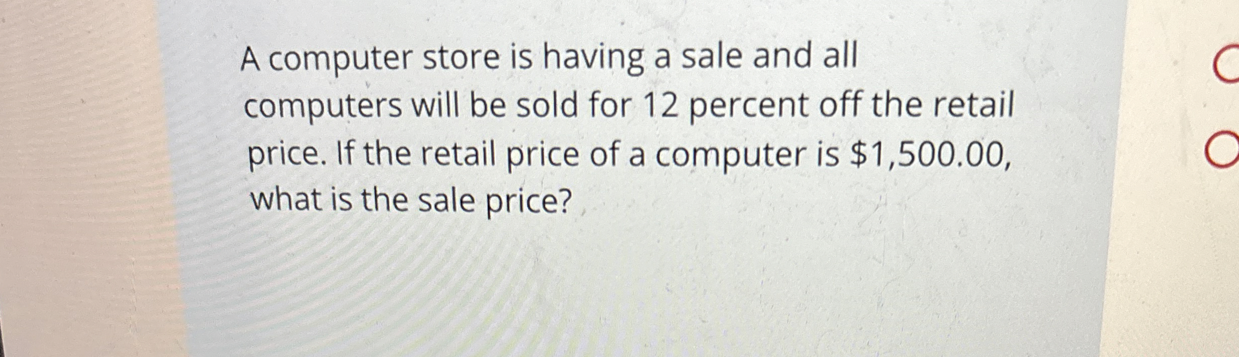 Solved A computer store is having a sale and all computers | Chegg.com