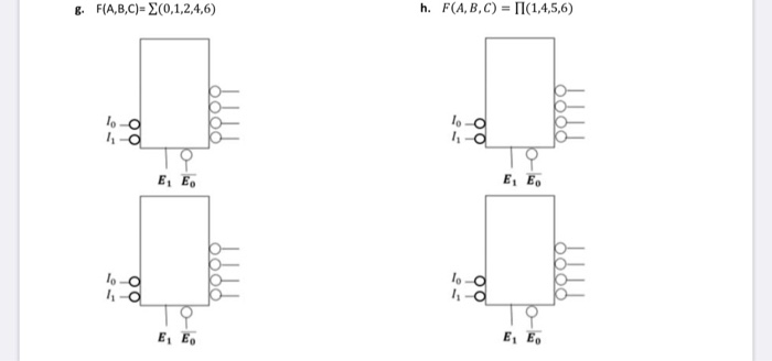Solved Use 2x4 decoder to design 3x8 decoder? Rename OUTPUTS | Chegg.com