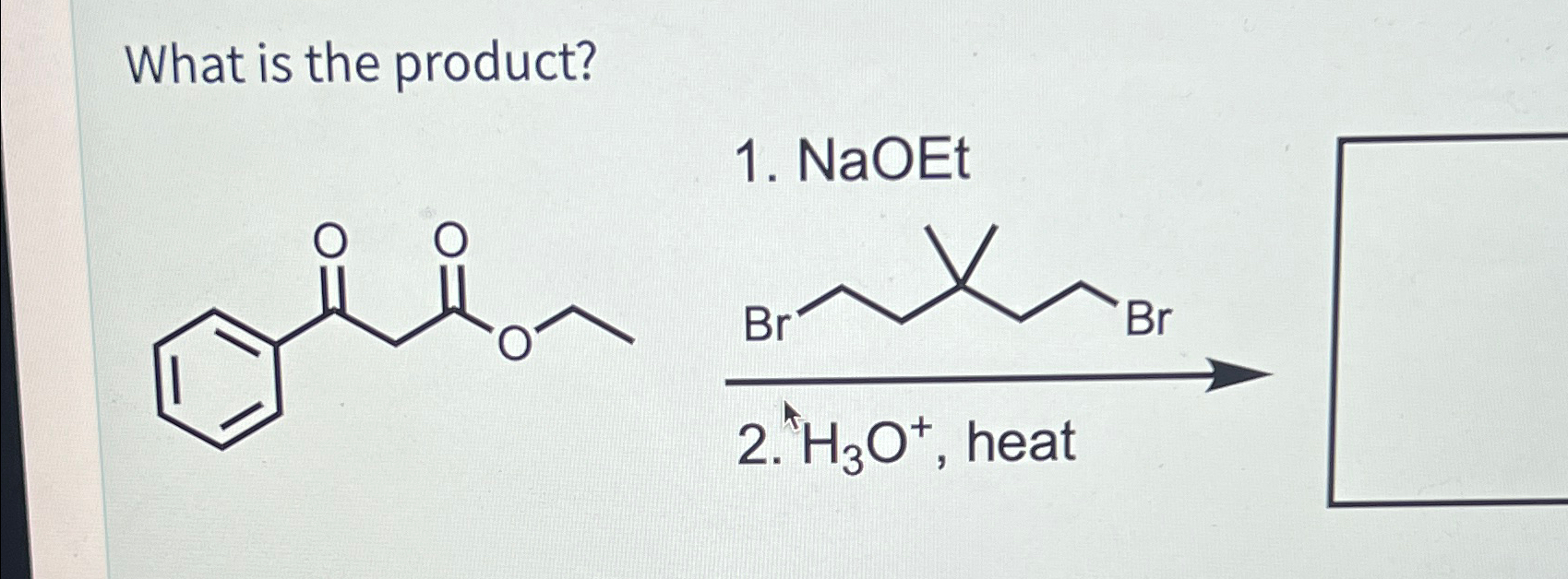 Solved What is the product?NaOEt | Chegg.com