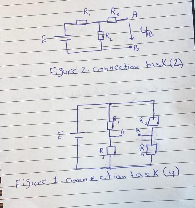 Solved Task 4: Connect the circuit below. Measure and record | Chegg.com