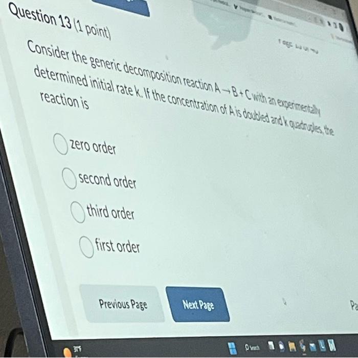 Solved Consider the generic decomposition reaction A→B+C | Chegg.com