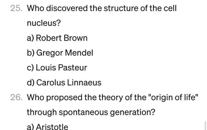 biology: Who discovered the structure of the cell | Chegg.com