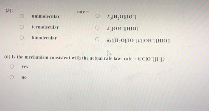 Solved Be sure to answer all parts. Consider the following | Chegg.com