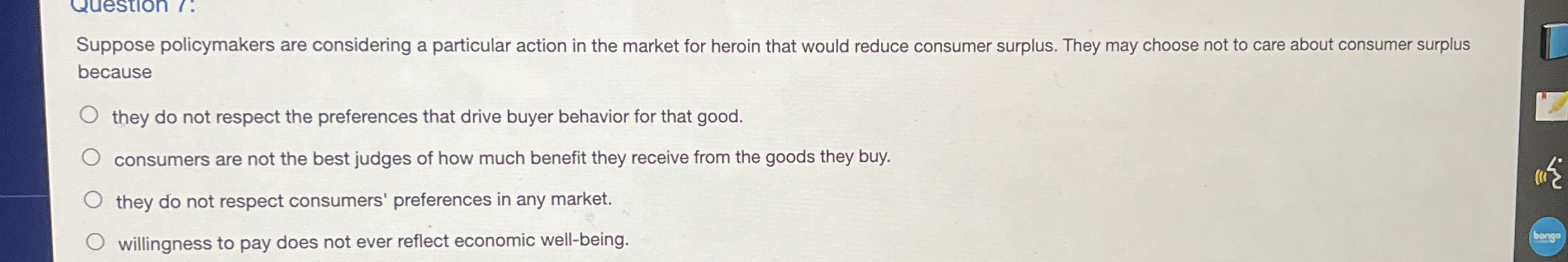 Solved Suppose policymakers are considering a particular | Chegg.com