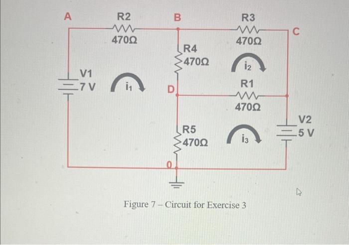 Solved Figure 7 - Circuit for Exercise 3 | Chegg.com