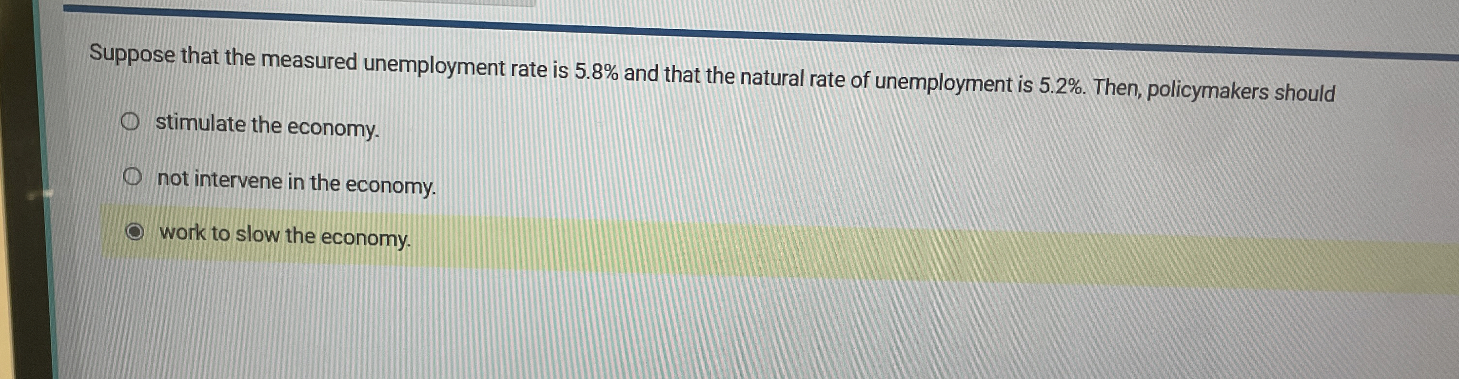 Solved Suppose that the measured unemployment rate is 5.8% | Chegg.com
