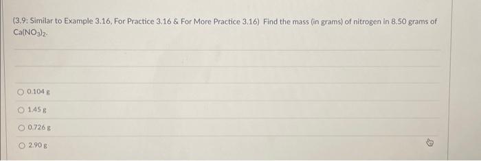 Solved (3.9: Similar to Example 3.16, For Practice 3.16 & | Chegg.com