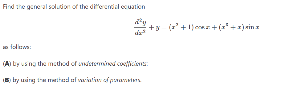 Solved Find the general solution of the differential | Chegg.com