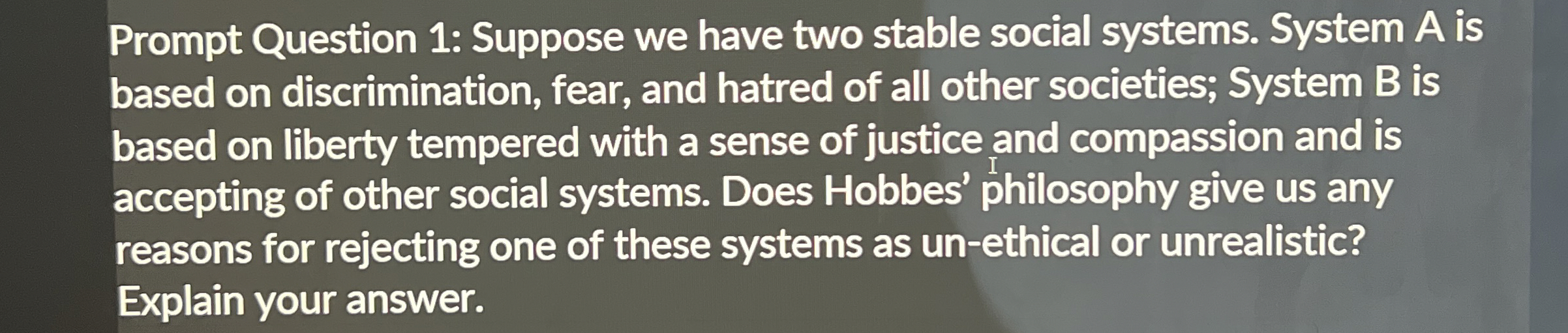 Solved Prompt Question 1: Suppose we have two stable social | Chegg.com