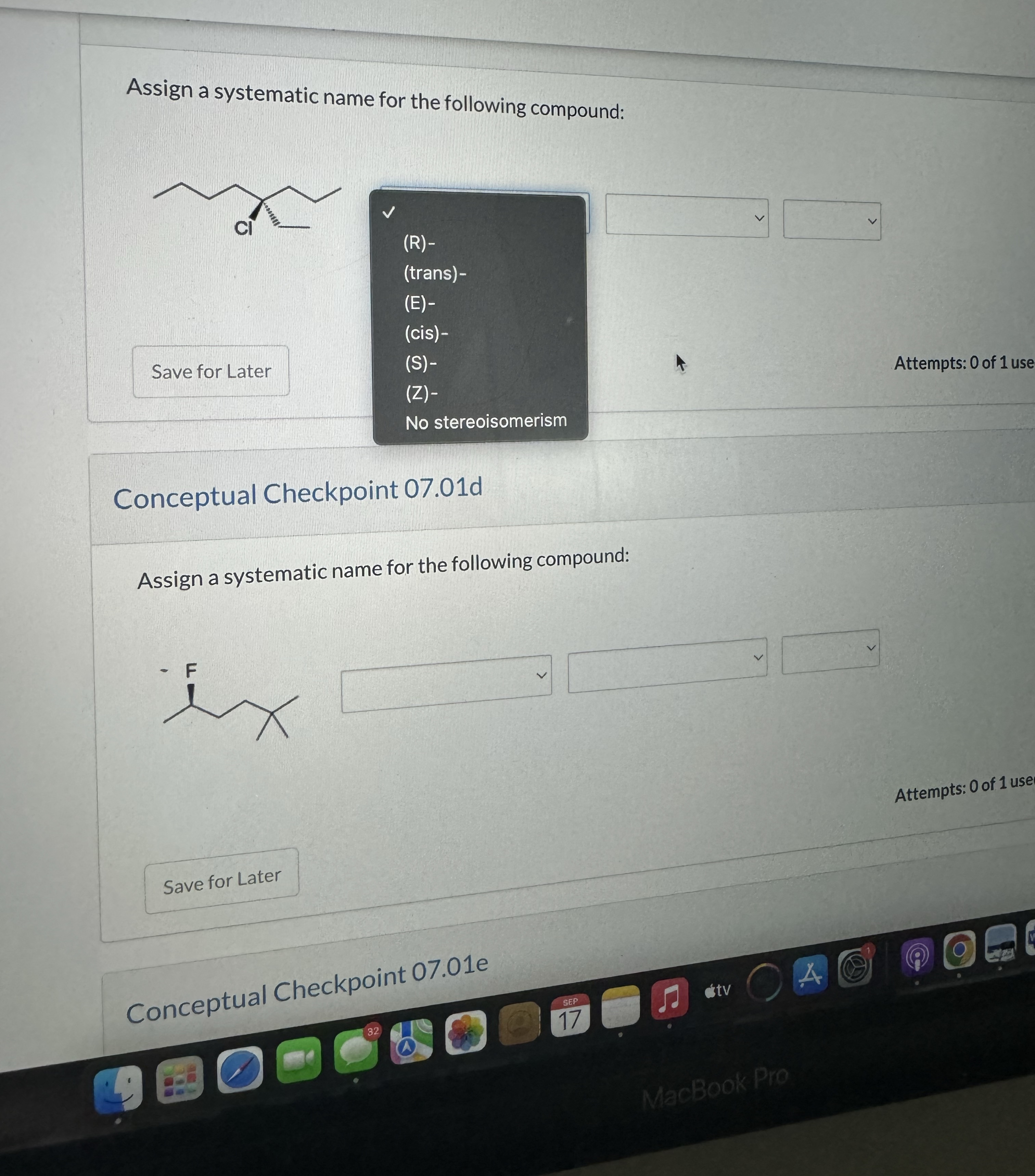 Solved Assign a systematic name for the following compound: | Chegg.com