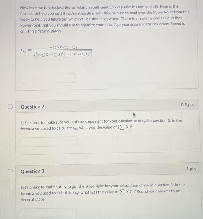 Solved Now it's time to calculate the correlation | Chegg.com