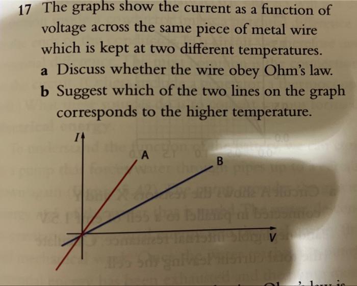 Solved 17 The graphs show the current as a function of | Chegg.com