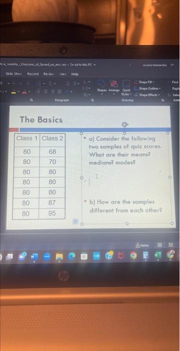 Solved The Basics \begin{tabular}{|c|c|} \hline Class 1 & | Chegg.com