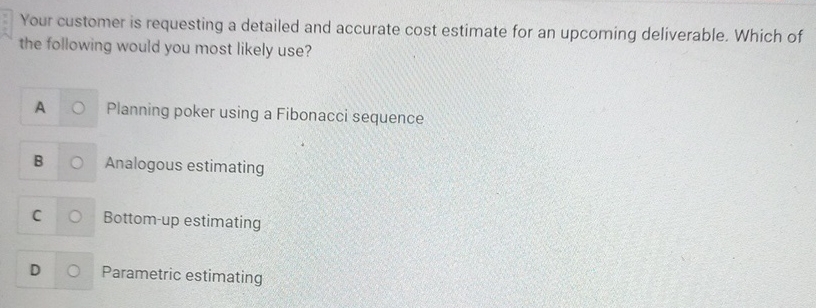 Solved Your customer is requesting a detailed and accurate | Chegg.com