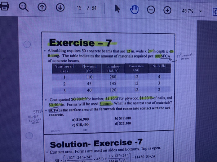 Solved SFCA OF CONCRETE BEAMITS HARD FOR ME TO VISUILIZE HOW | Chegg.com