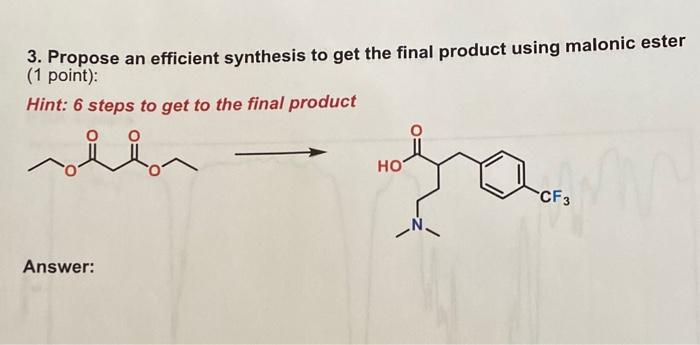 Solved Propose an efficient synthesis to get the final | Chegg.com