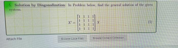 Solved Solution by Diagonalization: In Problem below, find | Chegg.com