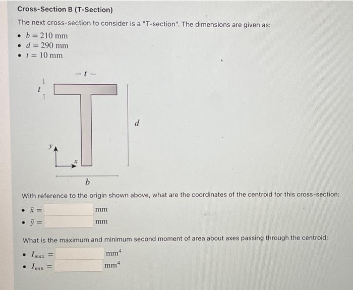 Solved Cross-Section A (Channel Cross-Section) The first | Chegg.com