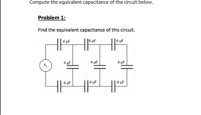 Solved Compute the equivalent capacitance of the circuit | Chegg.com