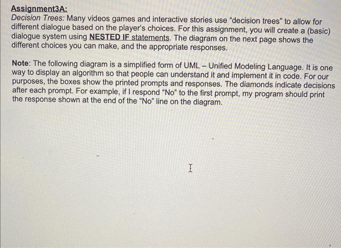 Solved Assignment3A: Decision Trees: Many videos games and | Chegg.com