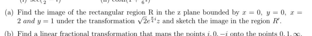 Solved (a) Find the image of the rectangular region R in the | Chegg.com