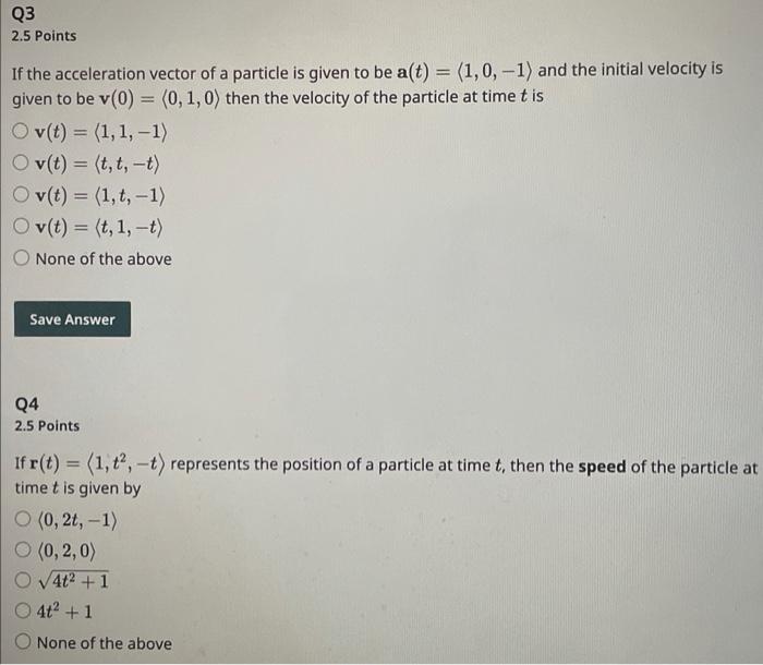 Solved If the acceleration vector of a particle is given to | Chegg.com