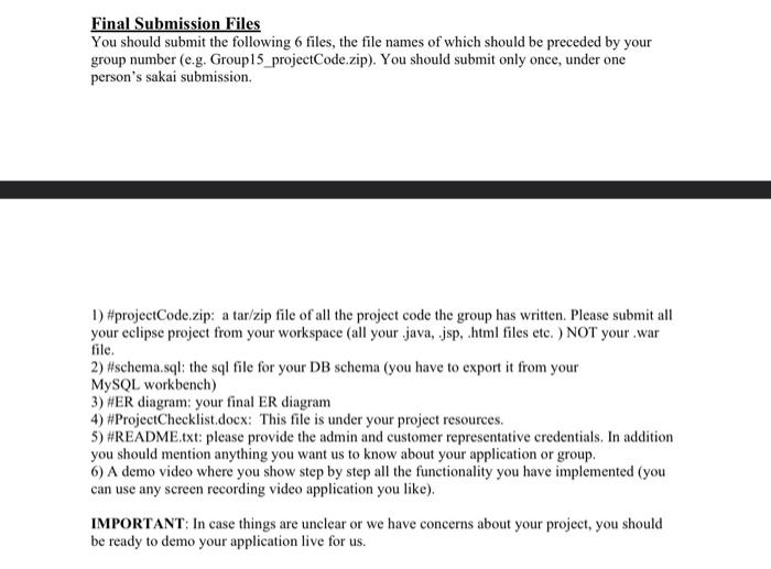 Solved Requirements Specification for the Database | Chegg.com