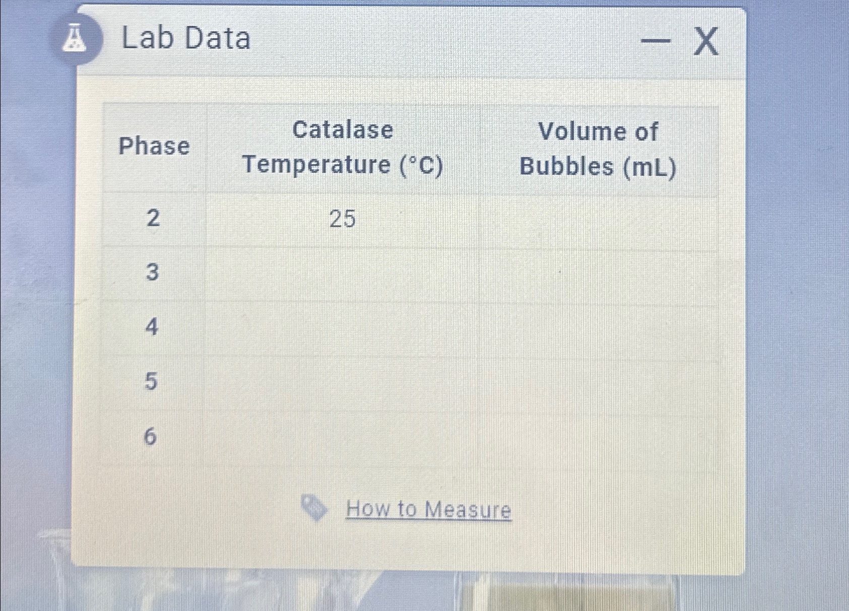 Measure volume of bubble column at exactly 20 | Chegg.com