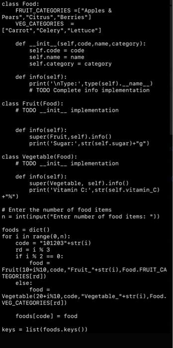 Solved Instructions The metal_factory.py program, given | Chegg.com