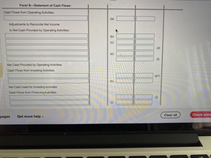 Solved prepare the spreadsheet for the 2024 statement of | Chegg.com