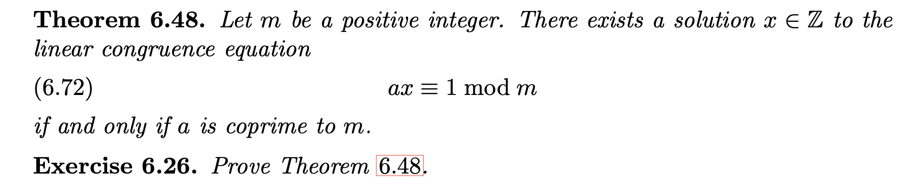 Solved by an EXPERT Theorem 6.48. ﻿Let m be ﻿a positive integer. There | Chegg.com