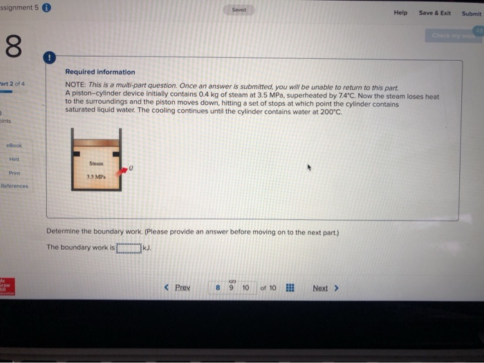 Solved ssignment 5 Saved Help Save & Exit Submit 8 0 Part 2 | Chegg.com Solved ssignment 5 Saved Help Save & Exit Submit 8 0 Part 2 | Chegg.com