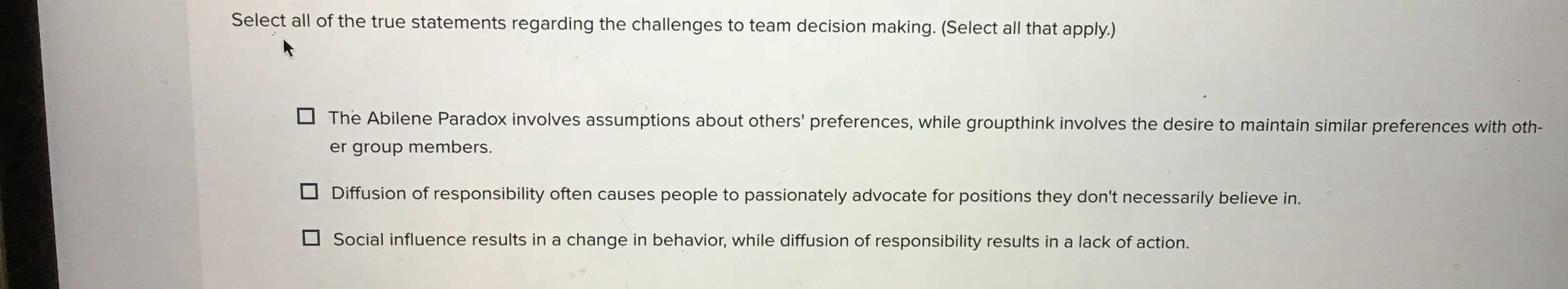 Solved Select all of the true statements regarding the | Chegg.com