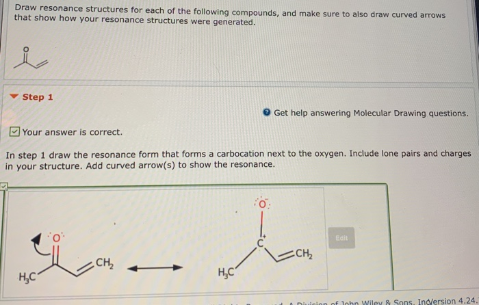 Solved Draw resonance structures for each of the following | Chegg.com