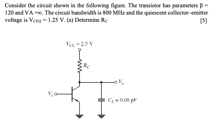 Solved Consider the circuit shown in the following figure. | Chegg.com