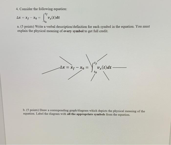 Solved 4. Consider the following equation: | Chegg.com