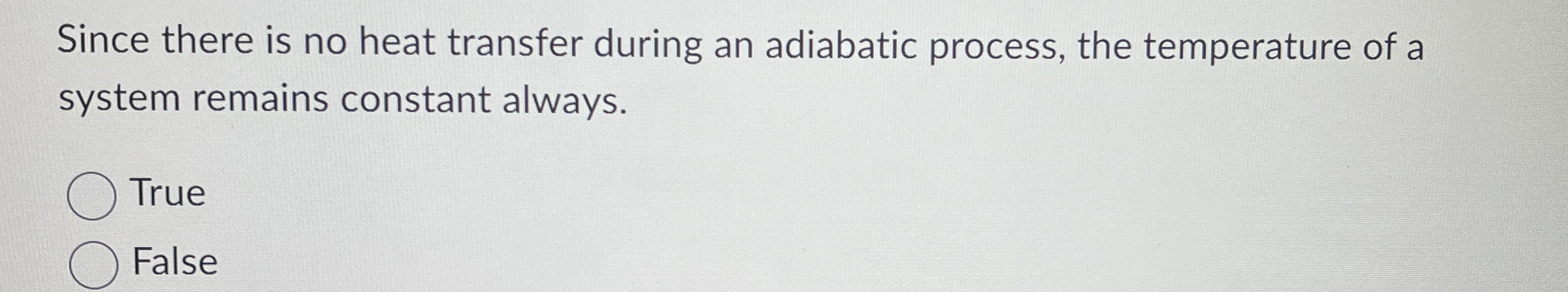 Solved Since there is no heat transfer during an adiabatic | Chegg.com